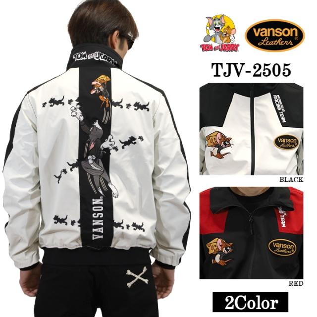 VANSON×TOM&JERRY バンソン トムとジェリー コラボ 三層ストレッチ ジャケット tjv-2505