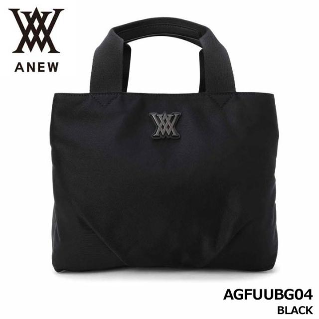 アニュー AGFUUBG04 UNI ダブル ポケット トートバック ブラック  UNI DOUBLE POCKET TOTE BAG BLACK ANEW