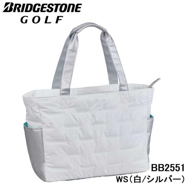 【レディース】【2025モデル】ブリヂストン ゴルフ  トートバッグ BB2551 ホワイト/シルバー WS BRIGESTONE GOLF 10p