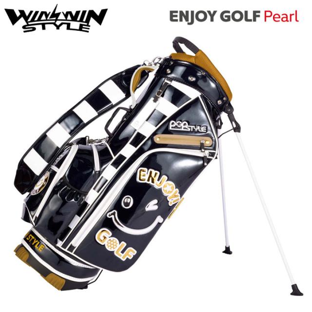 ウィンウィンスタイル CB-138 エンジョイ ゴルフ パール (ブラック)  スタンドバッグ  ENJOY GOLF PEARL STAND BAG ゴルフキャディバッグ WINWIN STYLE