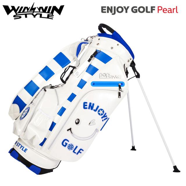 ウィンウィンスタイル CB-139 エンジョイ ゴルフ パール (ホワイト)  スタンドバッグ  ENJOY GOLF PEARL STAND BAG ゴルフキャディバッグ WINWIN STYLE