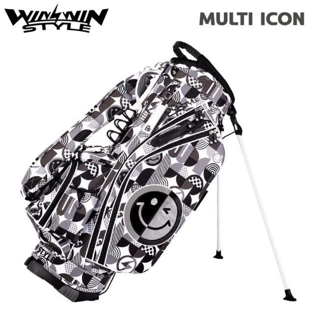 ウィンウィンスタイル CB-151 マルチアイコン (ブラック)  軽量 スタンドバッグ MULTI ICON STAND BAG ゴルフキャディバッグ WINWIN STYLE