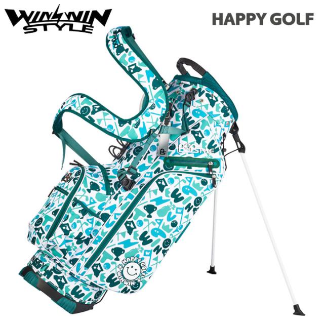 ウィンウィンスタイル CB-165 ハッピー ゴルフ （ミントグリーン）スタンドバッグ  HAPPY GOLF STAND BAG ゴルフキャディバッグ WINWIN STYLE