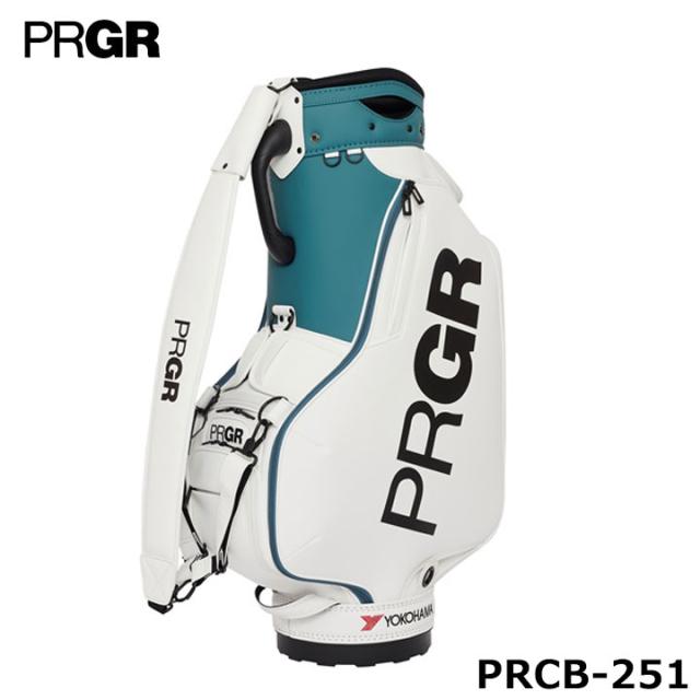 プロギア PRCB-251 スポーツモデル プロ使用キャディバッグ ホワイト 9.5型 4.6kg 47インチ対応 PRGR 20p