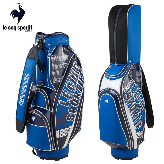 ルコック LG5SCB02M グラフィックデザイン 大口径キャディバッグBL（ブルー） 9.5型 47インチ対応 6分割  le coq sportif GOLF 30p