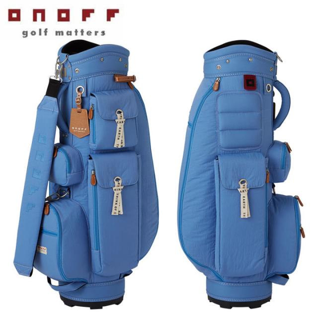 【レディース】オノフ OB0722  （ブルー）カート型 キャディバッグ Caddie Bag 8.5型 2.5kg 46インチ対応 ONOFF 10p