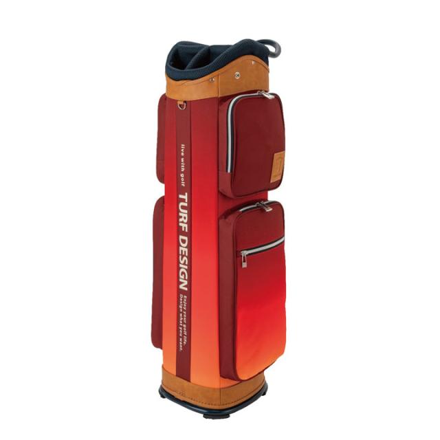 ターフデザイン TDCB-BD70 キャディバッグ レッド 9.5型 47インチ対応 2.6kg TURF DESIGN 朝日ゴルフ