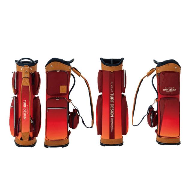 ターフデザイン TDCB-BD70 キャディバッグ レッド 9.5型 47インチ対応 2.6kg TURF DESIGN 朝日ゴルフ