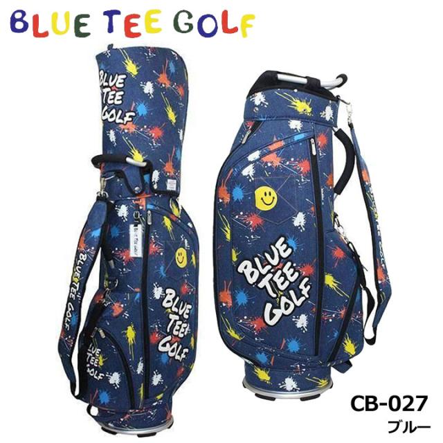 【2025モデル】ブルーティーゴルフ CB-027 デニムペイントキャディーバッグ ブルー　9.0型 46インチ対応 6分割 約3.6kg BLUE TEE GOLF 20p