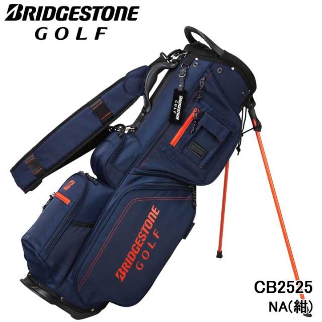 【2025モデル】 ブリヂストンゴルフ CB2525 ネイビー 軽量 スタンドモデル キャディバッグ NA 9.0型 2.7kg  BRIDGESTONE GOLF 10p