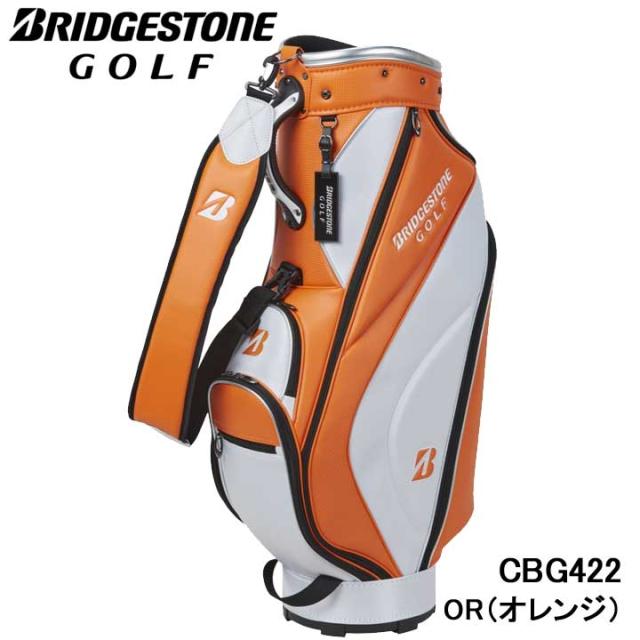 ブリヂストン ゴルフ キャディバッグ 軽量ベーシックモデル CBG422 OR オレンジ  9型 2.9kg 軽量  BRIDGESTONE GOLF 10p