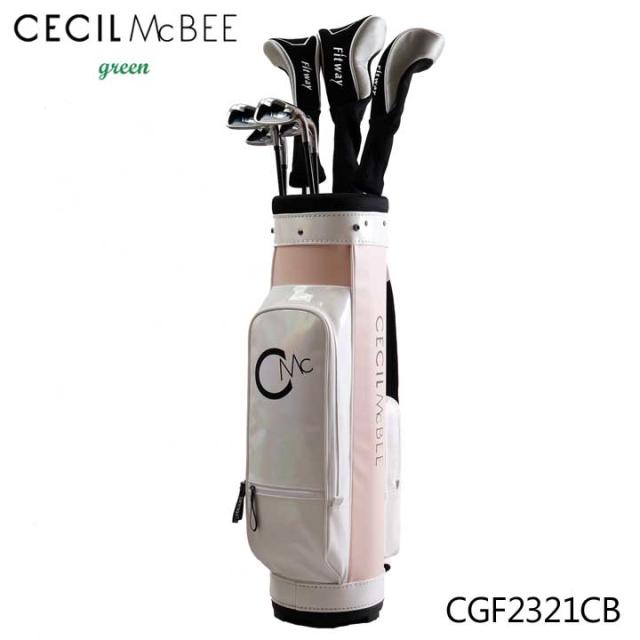 【レディース】セシルマクビーグリーン オーロラキャディバッグ CGF2321CB ベージュ カート型 CECIL McBEE green