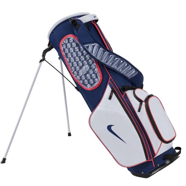ナイキ GF3018-461 エアマックス ライト ゴルフバッグ 9型 ４分割 GF3018 日本正規品 スタンド型 ゴルフバッグ  ミッドナイトネイビー/フォトンダスト/ミッドナイトネイビー(461) NIKE GOLF