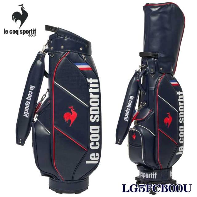 【2025モデル】ルコックスポルティフ ゴルフ LG5FCB00U ネイビー(NV00) キャディバッグ 8.5型 47インチ対応  le coq sportif GOLF　30p