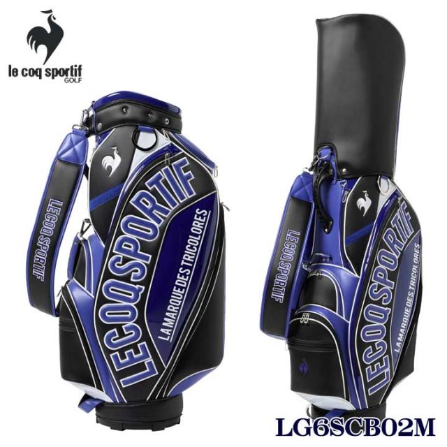 【2026モデル】ルコックスポルティフ ゴルフ LG6SCB02M ブラック BK00 グラフィックデザイン キャディバッグ 9.5型 47インチ対応  le coq sportif GOLF