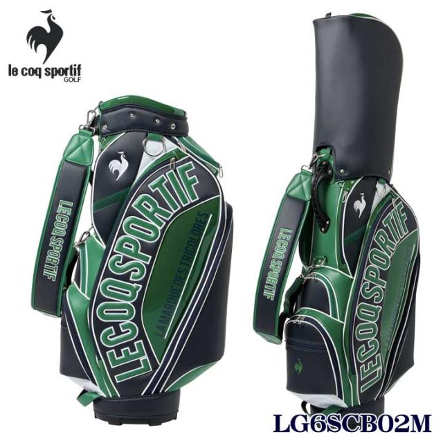 【2026モデル】ルコックスポルティフ ゴルフ LG6SCB02M ネイビー NV00 グラフィックデザイン キャディバッグ 9.5型 47インチ対応  le coq sportif GOLF