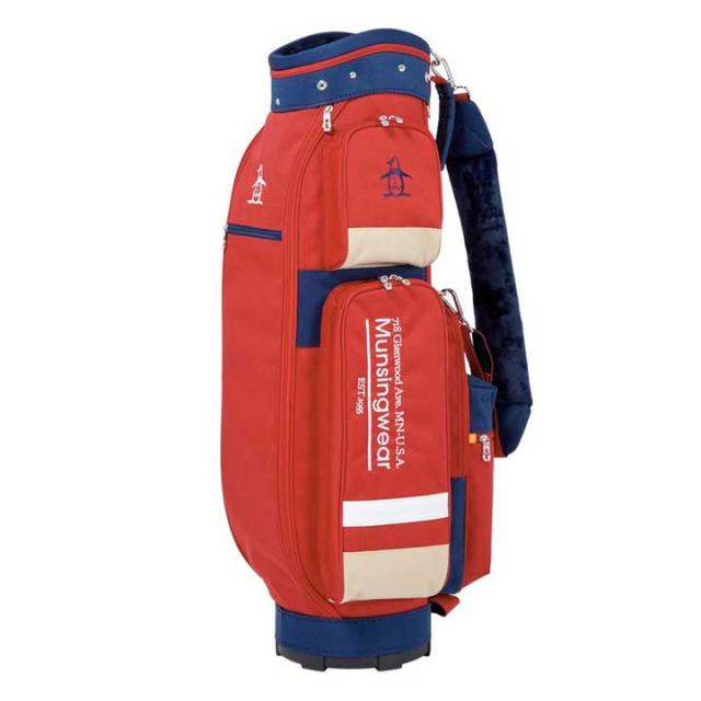 【レディース】【2025モデル】マンシングウェア MG5FCB01L マルチカラー キャディバッグ レッド  Munsingwear RD00 10p レディース】【2025モデル】マンシングウェア MG5FCB01L マルチカラー