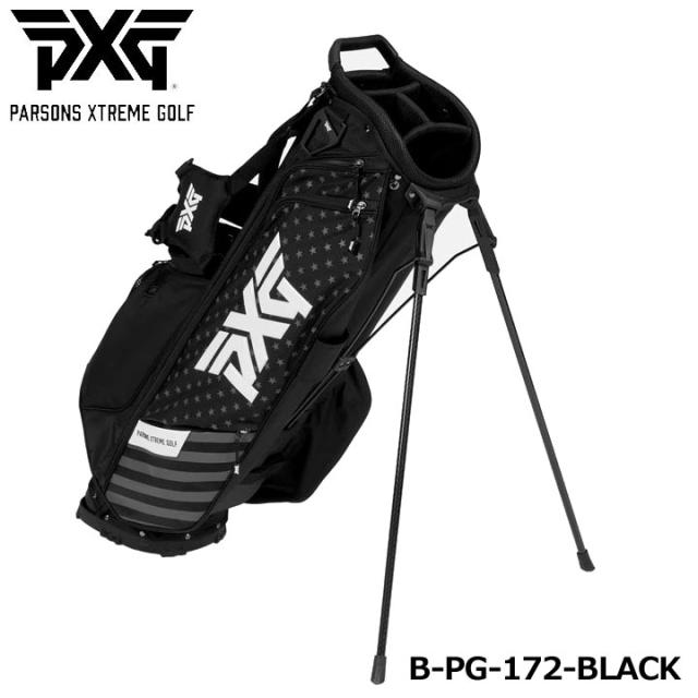 ピーエックスジー B-PG-172-BLACK エクストリームキャリースタンドバッグ ブラック  Xtreme Carry Stand Bag - Freedom - Black 4分割 キャディバッグ PXG
