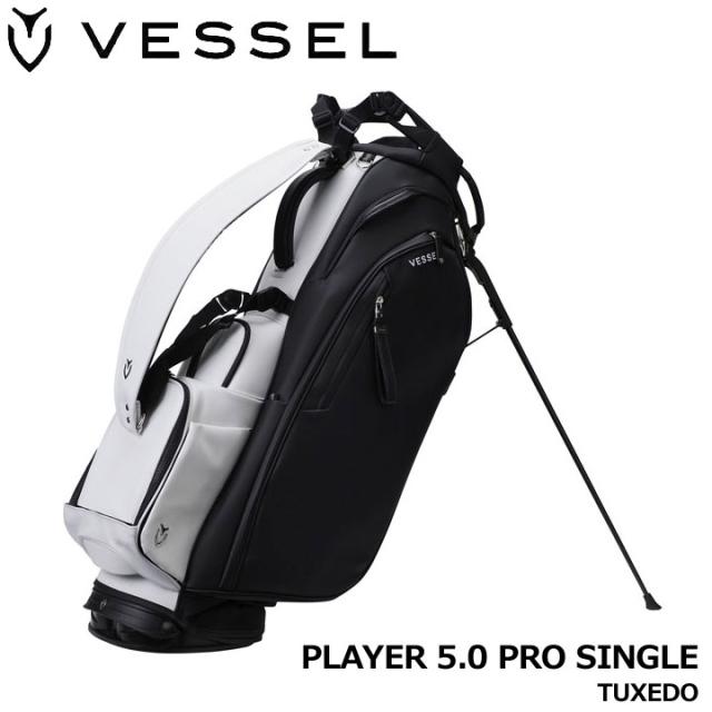 ベゼル プレイヤー5.0 プロ スタンド キャディバッグ シングルストラップ タキシード 9.5型 約4.2Kg PLAYER 5.0 PRO STAND TUXEDO SINGLE VESSEL 即納