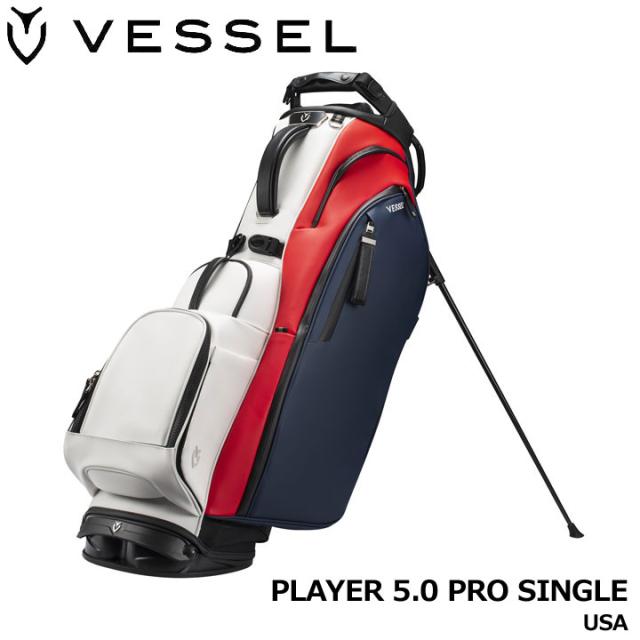 ベゼル プレイヤー5.0 プロ スタンド キャディバッグ シングルストラップ USA 9.5型 約4.2Kg PLAYER 5.0 PRO STAND USA SINGLE VESSEL 即納
