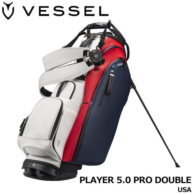 ベゼル プレイヤー5.0 プロ スタンド キャディバッグ ダブルストラップ USA 9.5型 約4.2Kg PLAYER 5.0 PRO STAND USA DOUBLE VESSEL 即納