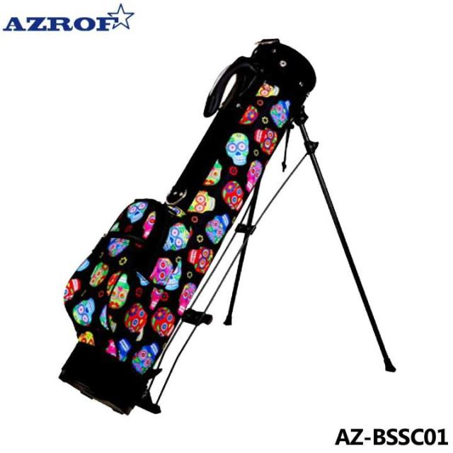 アズロフ AZ-BSSC01 ビッグセルフスタンドバッグ No.196 カラフルドクロ セルフスタンドクラブケース AZROF 10p