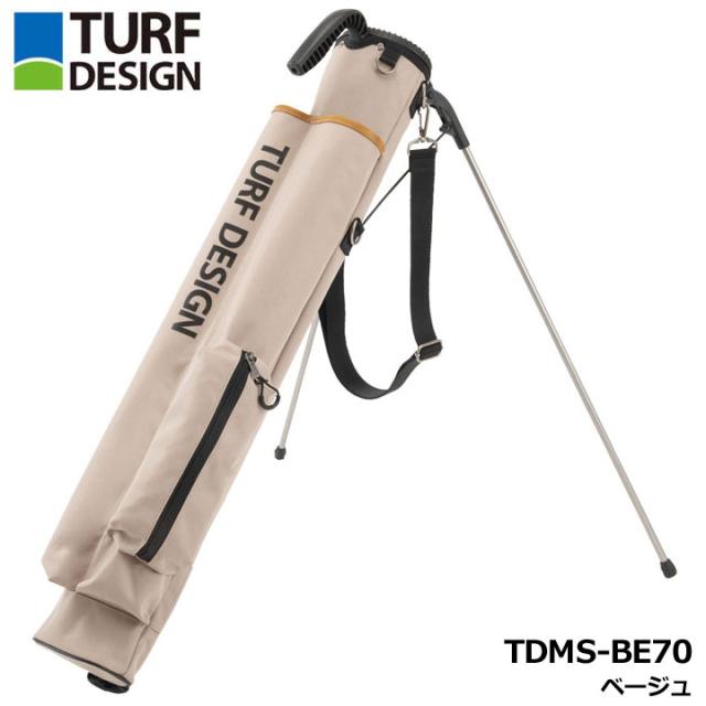 ターフデザイン TDMS-BE70 ミニスタンドバッグ ベージュ 5〜6本用 TURF DESIGN 朝日ゴルフ 10p
