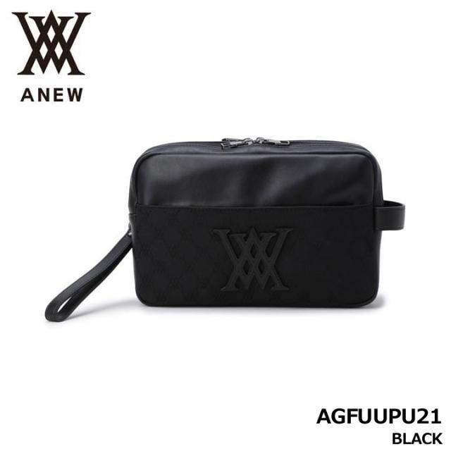 アニュー AGFUUPU21 ジャカードイージー ポーチ ブラック JACQUARD EASY POUCH BLACK ANEW