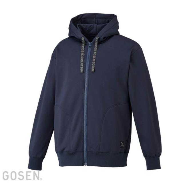 ゴーセン W2540-17 裏起毛ストレッチジップアップパーカー (17)ネイビー メンズ・ユニセックス 25 20p