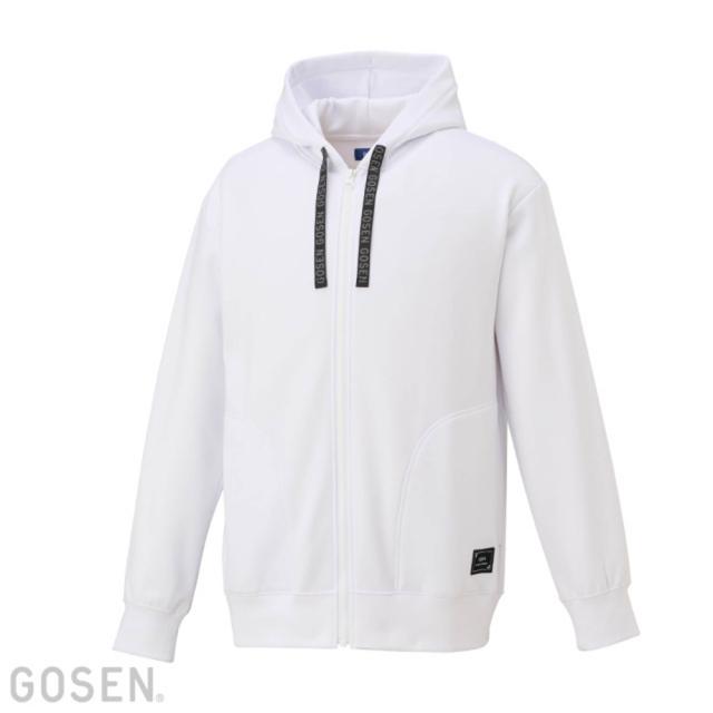 ゴーセン W2540-30 裏起毛ストレッチジップアップパーカー (30)ホワイト メンズ・ユニセックス 25 20p