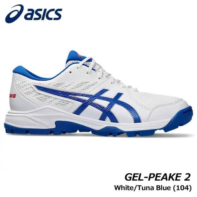 アシックス 1113A036 GEL-PEAKE 2 カラー:White/Tuna Blue(104) ユニセックス 屋外用シューズ asics 20p