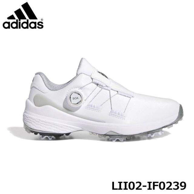アディダス ウィメンズ ゼッドジー23 ボア IF0239 フットウェアホワイト/コアブラック/シルバーメタリック LII02  ゴルフシューズ レディース adidas GOLF 10p