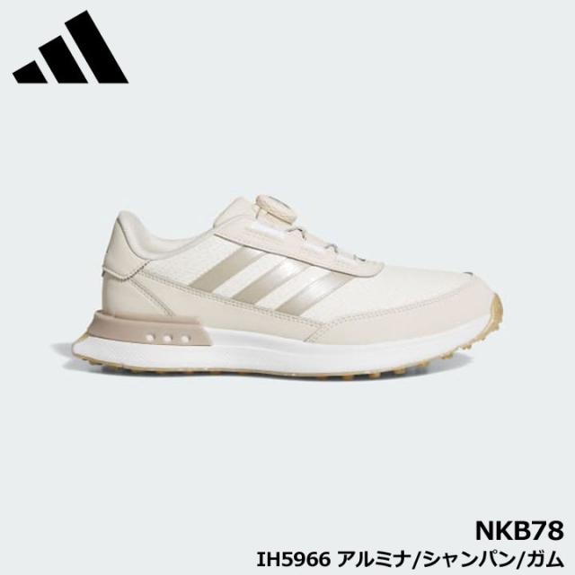 【レディース】【2025モデル】アディダス NKB78 S2G SL ボア 25 IH5966 アルミナ/シャンパン/ガム スパイクレス ゴルフシューズ ウィメンズ adidas GOLF 10p