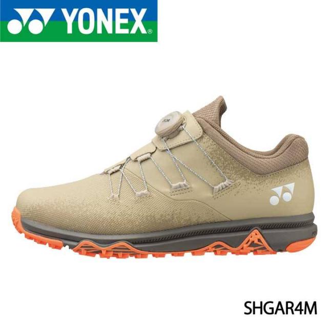 【2024モデル】ヨネックス SHGAR4M パワークッションエアラスメン ライトベージュ ゴルフシューズ YONEX 20p