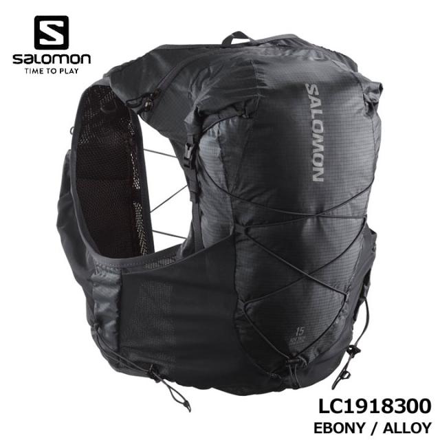 サロモン LC1918300 ADV SKIN CROSS SEASON 15 EBONY / ALLOY ユニセックス ランニングベスト アドバンスド スキン 15L SALOMON 即納