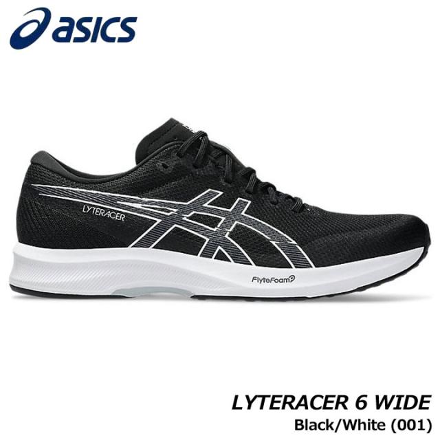 アシックス 1011B970 LYTERACER 6 WIDE カラー:Black/White(001)  メンズ ランニング シューズ asics 20p