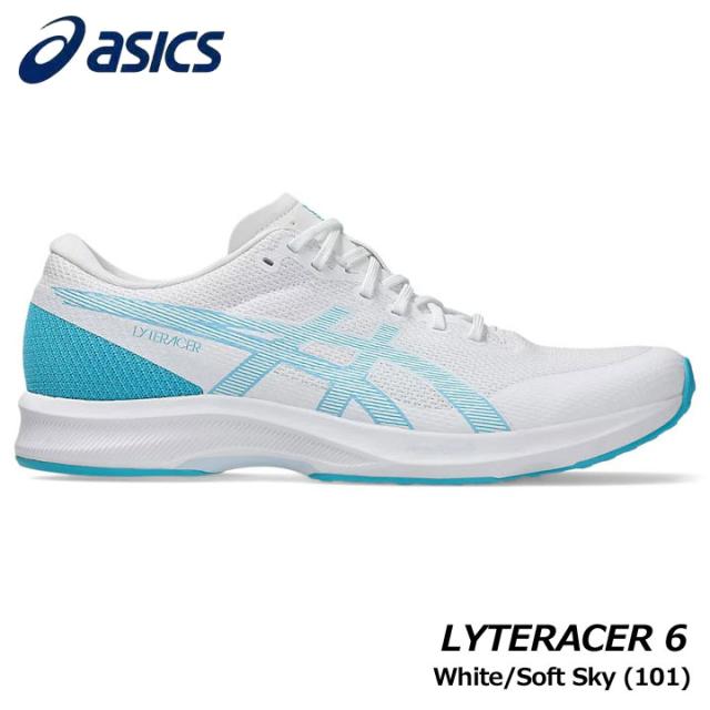 アシックス 1011B971 LYTERACER 6 カラー:White/Soft Sky(101)  メンズ ランニング シューズ asics 20p