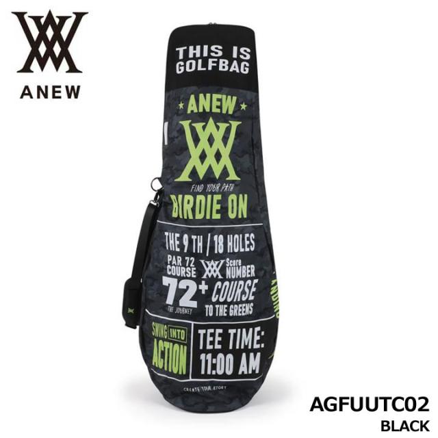 アニュー AGFUUTC02 ユニセックス ロゴ グラフィック エアカバー ブラック UNI LOGO GRAPHIC AIRCOVER BLACK ANEW