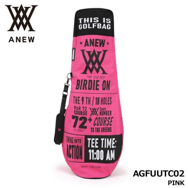 アニュー AGFUUTC02 ユニセックス ロゴ グラフィック エアカバー ピンク UNI LOGO GRAPHIC AIRCOVER PINK ANEW