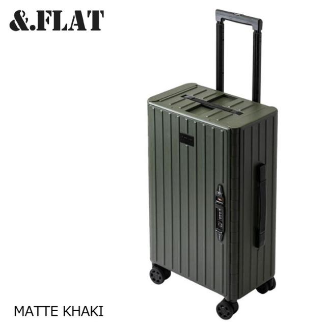 &.FLAT アンドフラット 折り畳みキャリーケース マットカラー カーキ 35L FL14-4-00002 COMPACY CARRY CASE MATTE COLOR KHAKI