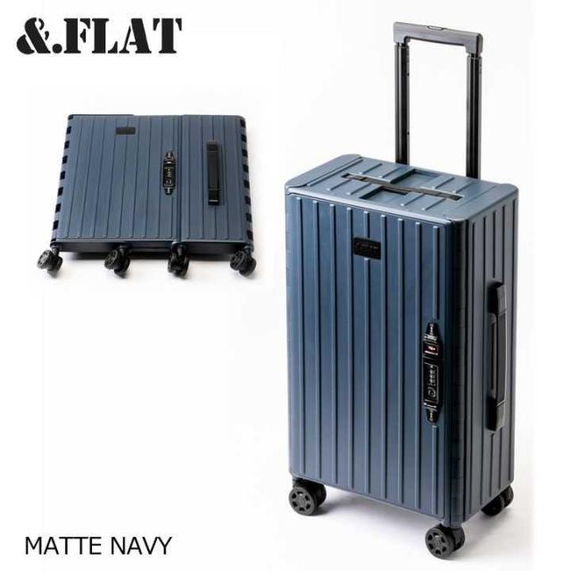 &.FLAT アンドフラット 折り畳みキャリーケース マットカラー ネイビー 35L FL14-4-00002 COMPACY CARRY CASE MATTE COLOR NAVY