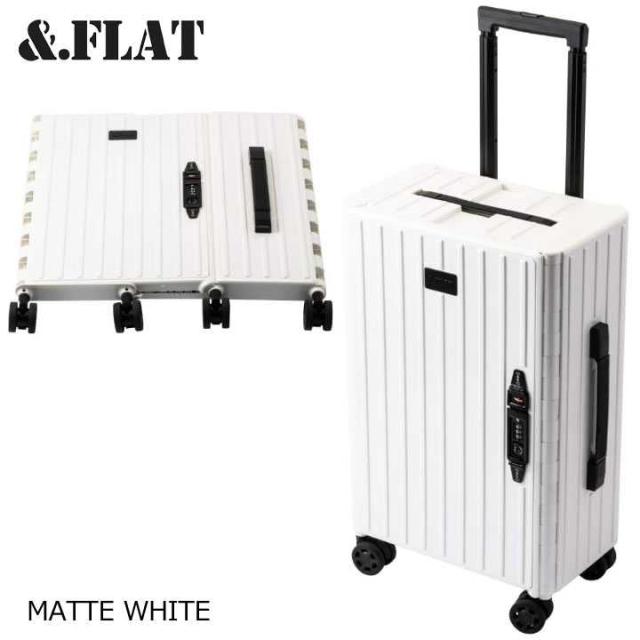 &.FLAT アンドフラット 折り畳みキャリーケース マットカラー ホワイト 35L FL14-4-00002 COMPACY CARRY CASE MATTE COLOR GRAY
