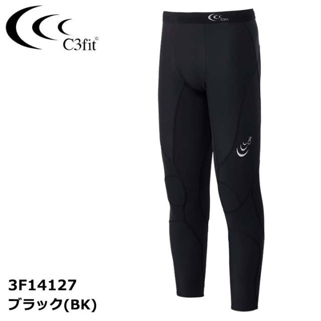 シースリーフィット 3F14127 インパクトエアーロングタイツ メンズ ブラック C3fit