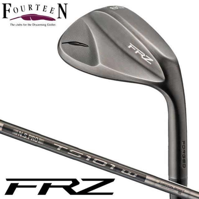 【2024モデル】 フォーティーン FRZ ウェッジ スモーキーサテン仕上げ　シャフト:N.S.PRO TS-101wBK スチール FOURTEEN 10p