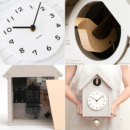 CHAMBRE シャンブル カッコウクロック CH-059 時計 掛け時計 鳩時計 カッコウ時計 振り子時計 インターゼロ おまけ付き