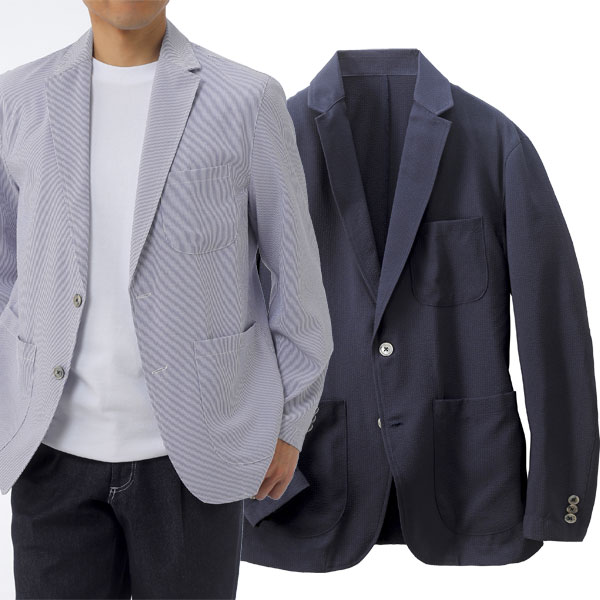 UNITED 富江工房 匠 シアサッカーライトジャケット 軽量 清涼感のあるドライタッチな肌触り シアサッカー素材 春夏秋 40代 50代 60代 3U4-15036-HA