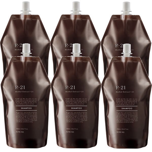 サンコール R-21 シャンプー 700ml 詰替え用レフィル×6コセット
