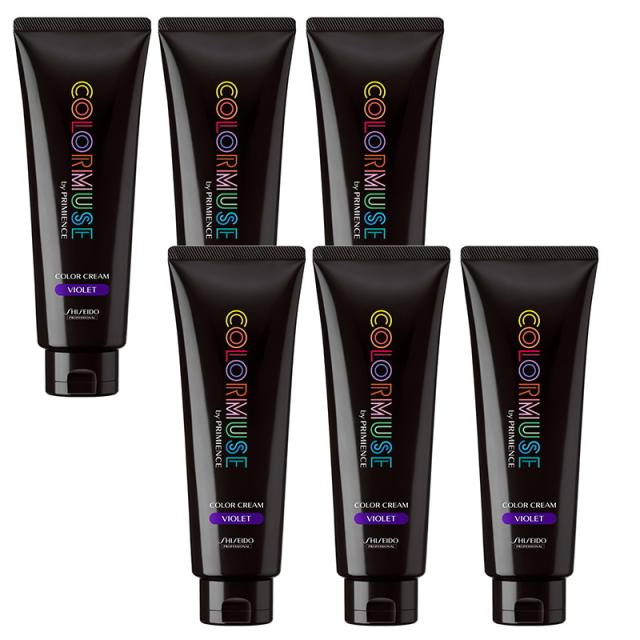 資生堂 カラーミューズ バイ プリミエンス カラークリーム バイオレット 240g ×6点セット