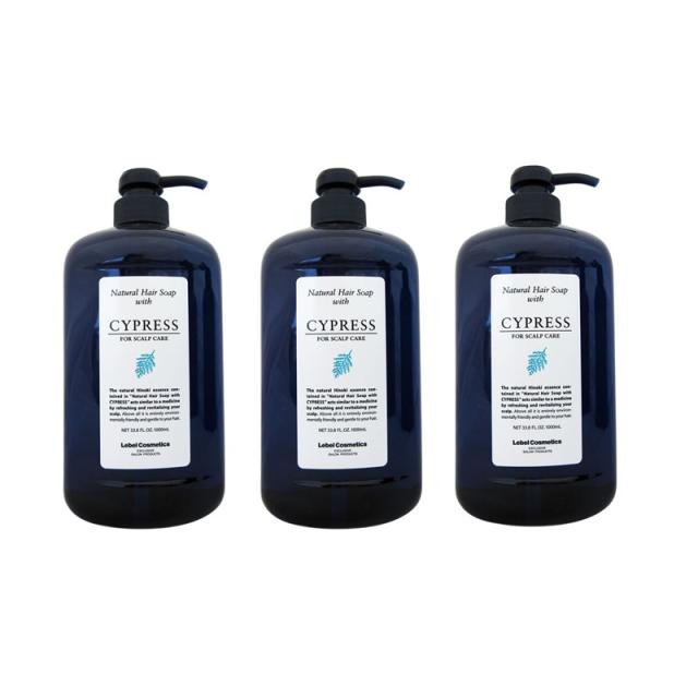 ルベル ナチュラルヘアソープ サイプレス CY [1000ml] ×3点セット