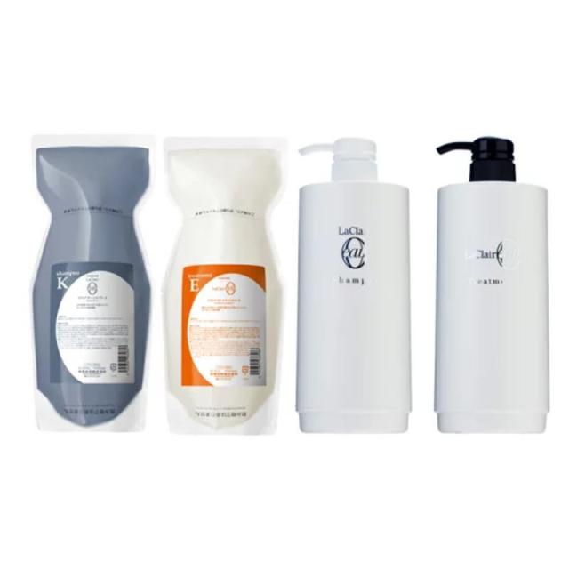 タマリス ラクレア オー シャンプー K クセゲフレッシュ 600mL ＋ トリートメント E エモリエントリペア 600g ＋ 各専用ディスペンサー セット